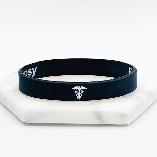 Epilepsy Medical Wristband - Hidden Message - Butler and Grace Ltd