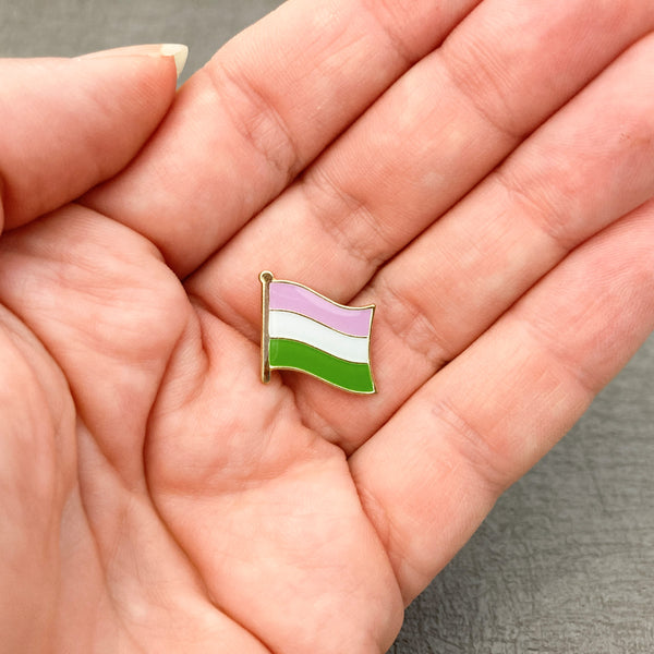 Genderqueer LGBT Pride Flag Pins - Butler and Grace Ltd