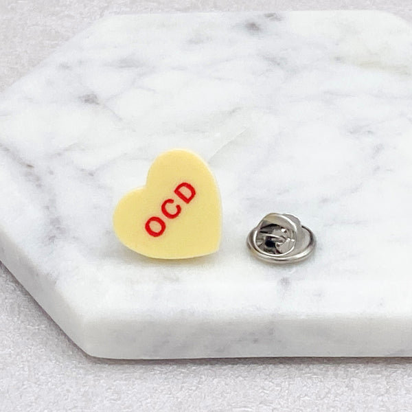 OCD Candy Heart Pin - Butler and Grace Ltd