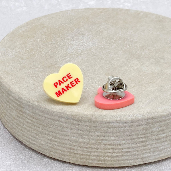 Pacemaker Candy Heart Pin - Butler and Grace Ltd