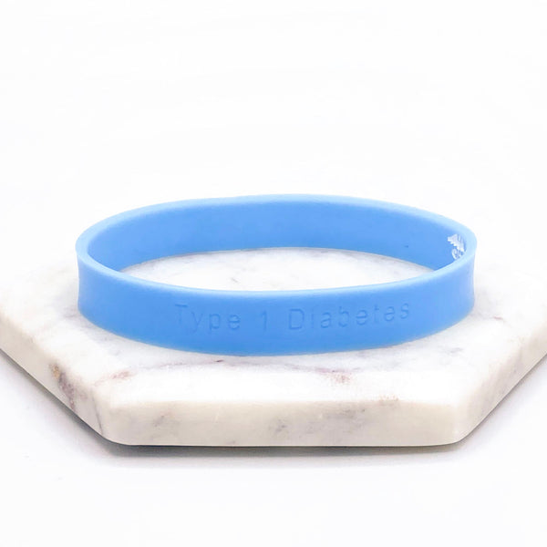 Hidden Message Medical Wristband - Sky Blue - Butler and Grace Ltd